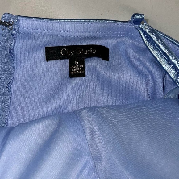Macy's | Dresses | Macys Satin Light Blue Dress | Poshmark